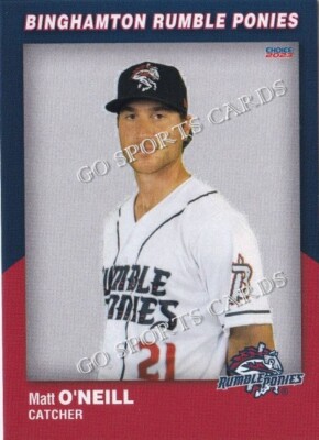 2023 Binghamton Rumble Ponies Matt O'Neill RC Rookie Mets Minor League ...