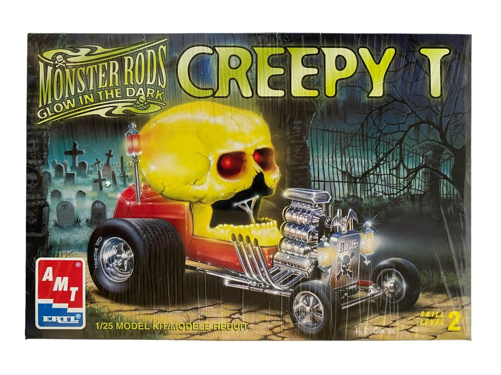 Creepy T AMT/Ertl Monster Rods Glow in the Dark Vintage 1996 1:25 Model ...