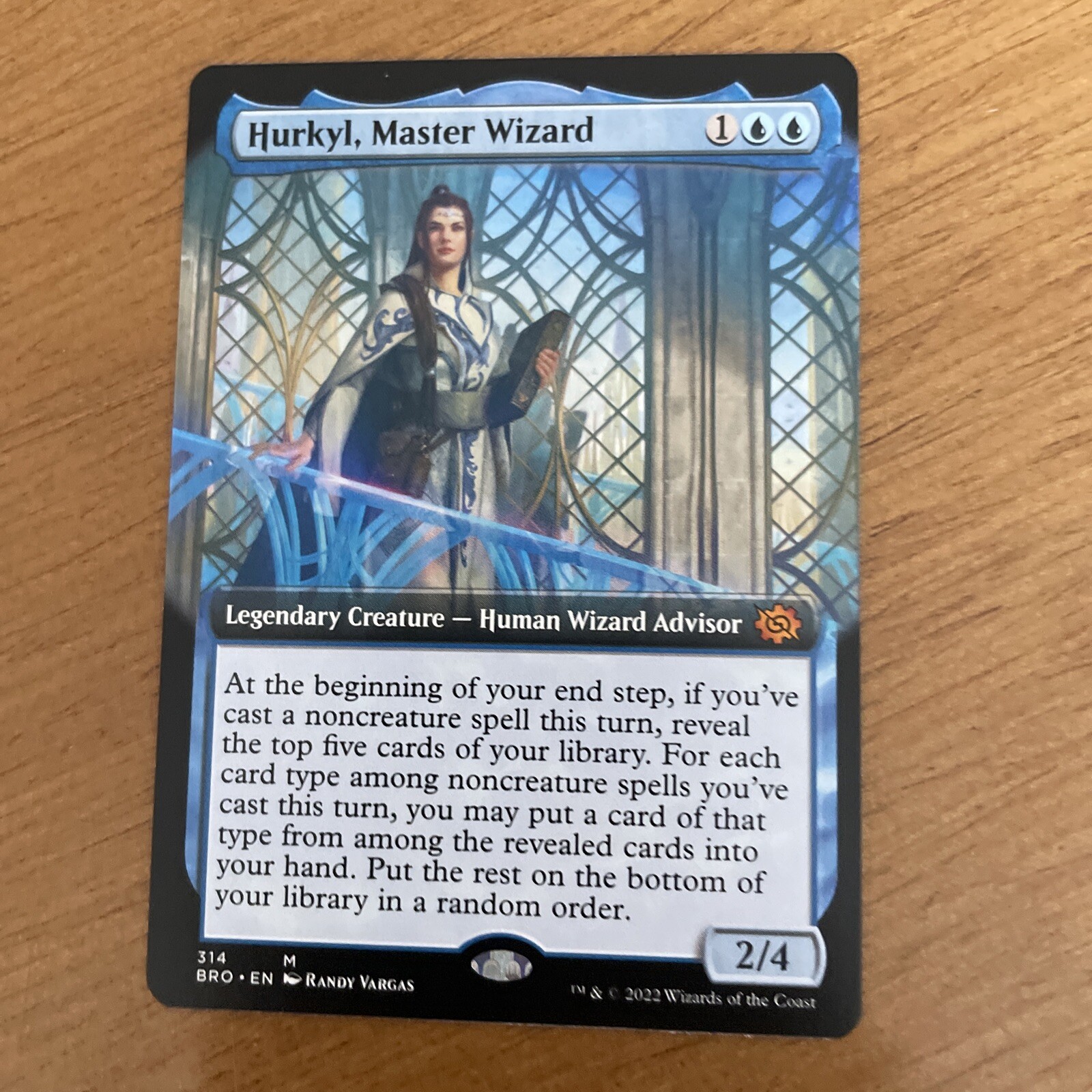 x1 Hurkyl, Master Wizard - Extended Art M MTG The Brothers' War M/NM, English | eBay