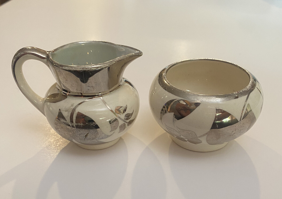 Vintage Lancaster Sandland Ware England Cream, Silver Sugar & Creamer ...