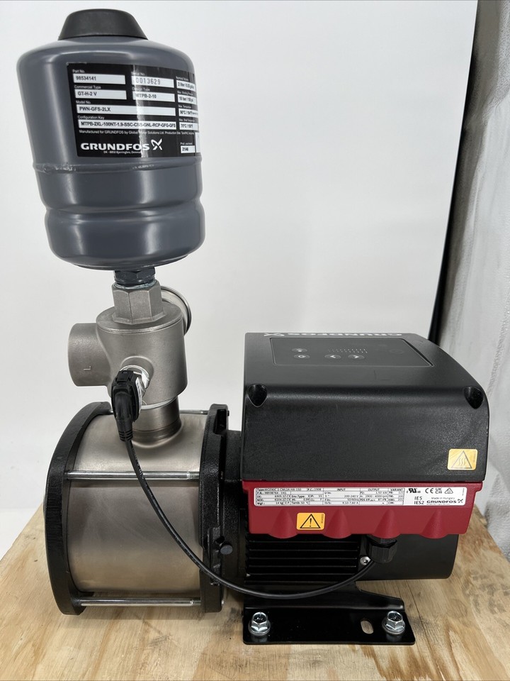 Grundfos Booster Pump MGE90C 2-CML2A-HA-150 2HP 1.5kW 200-240V 98938764 ...