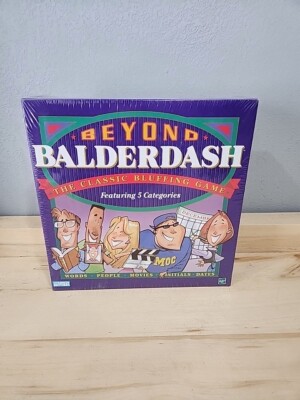 Hasbro 'Beyond Balderdash' The Classic Bluffing Game Parker Brothers ...