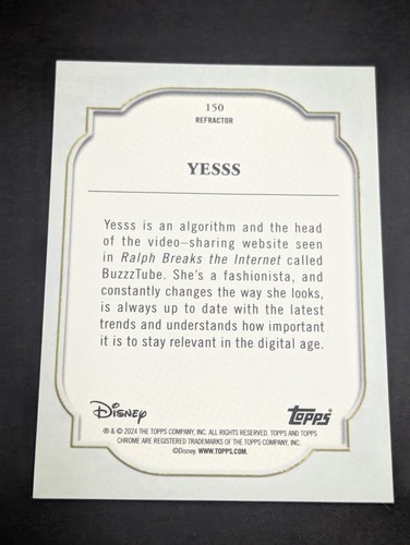 YESSS 2024 Topps Chrome Disney #150 Silver Refractor | eBay