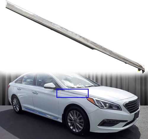 2015 2016 2017 Hyundai Sonata Right Front Chrome Garnish Molding Trim ...