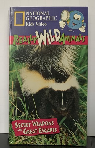 NEW SEALED - NAT GEO Really Wild Animals SECRET WEAPONS, VHS Tape, 1997 ...