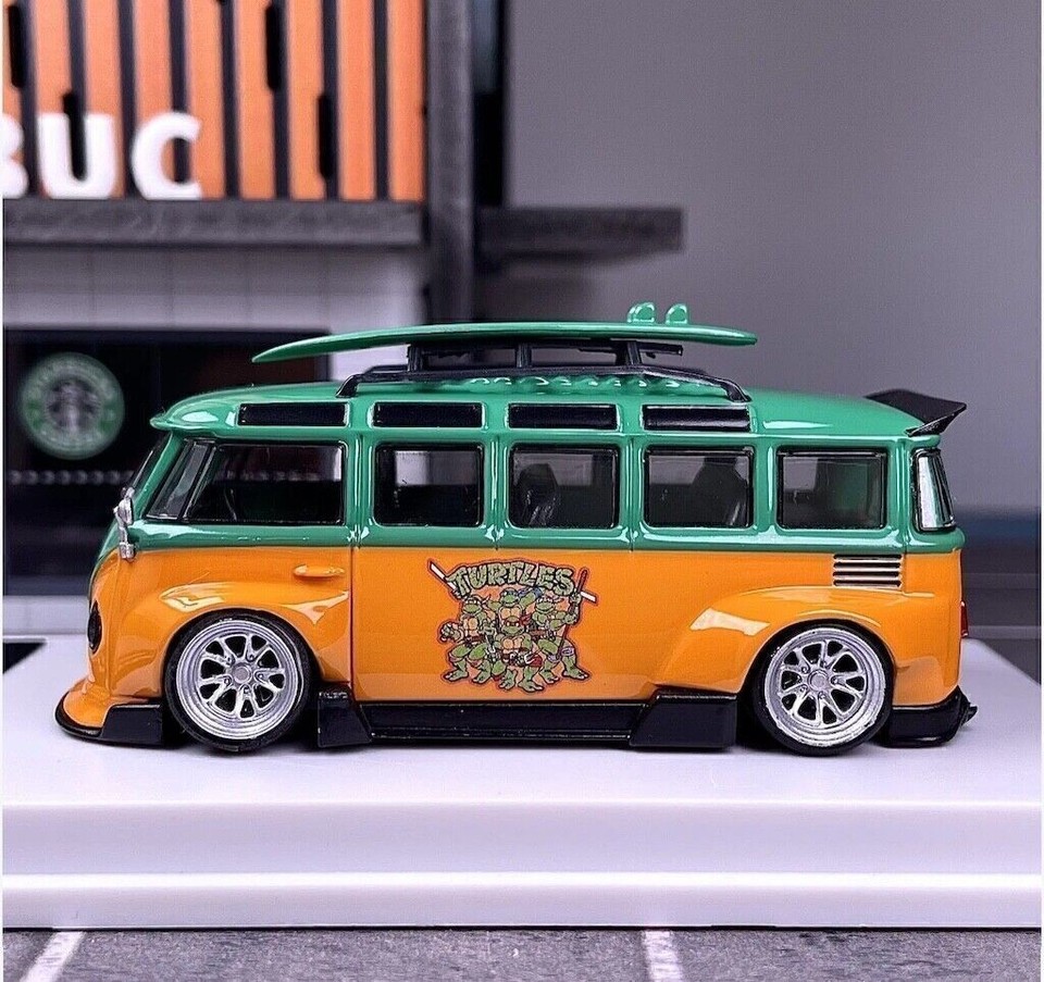 GB LMLF 1:64 VW T1 RWB Van Bus Camper Kombi Turtles Model Diecast ...