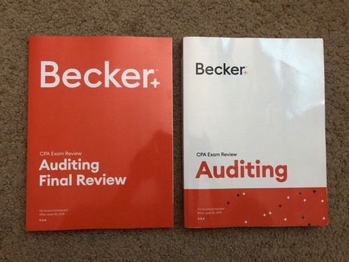 Becker CPA Exam Auditing Text + Final Review. Newest V3.4. Exams after ...
