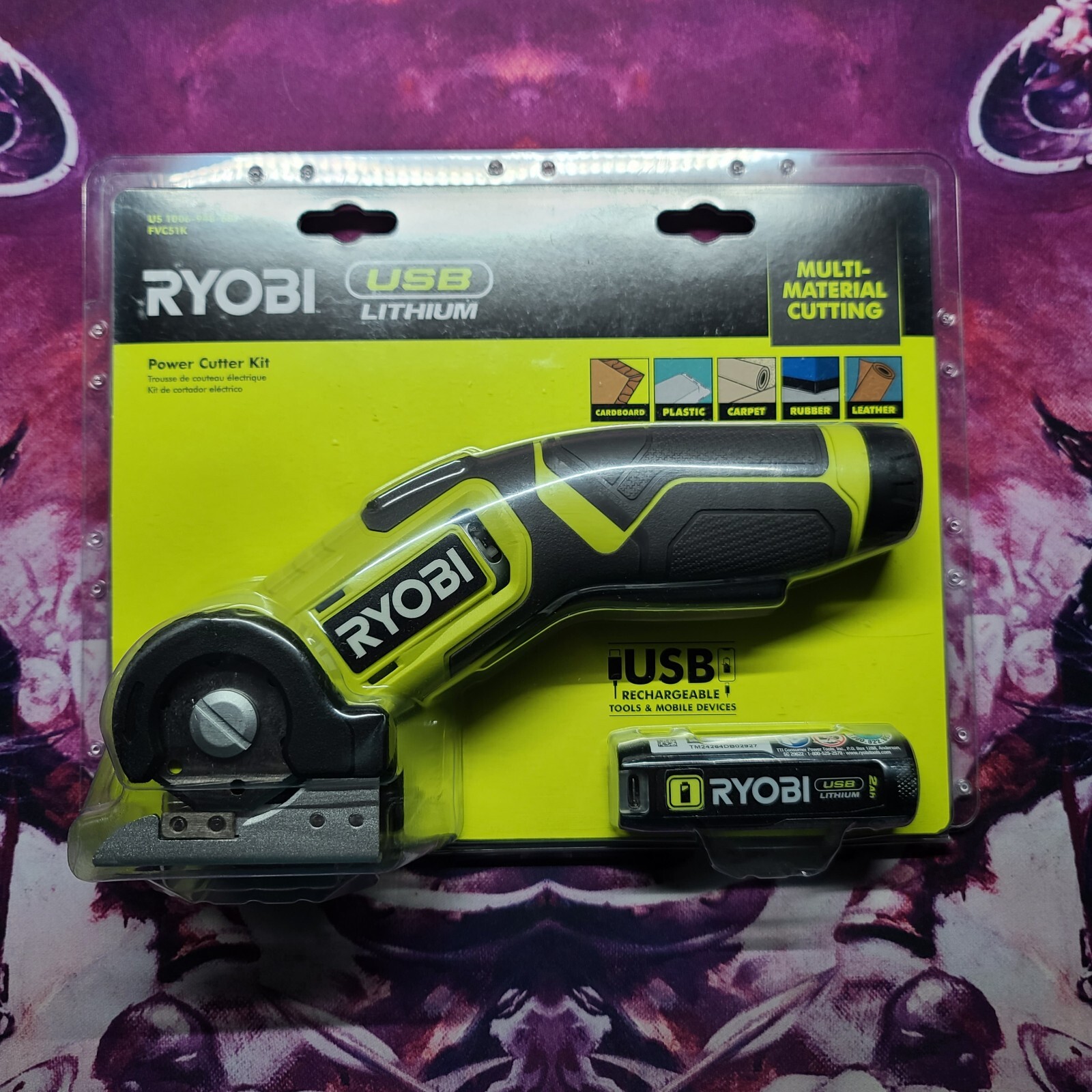 RYOBI Power Cutter Kit USB Lithium Compact Cushioned Grip 33287197491 ...
