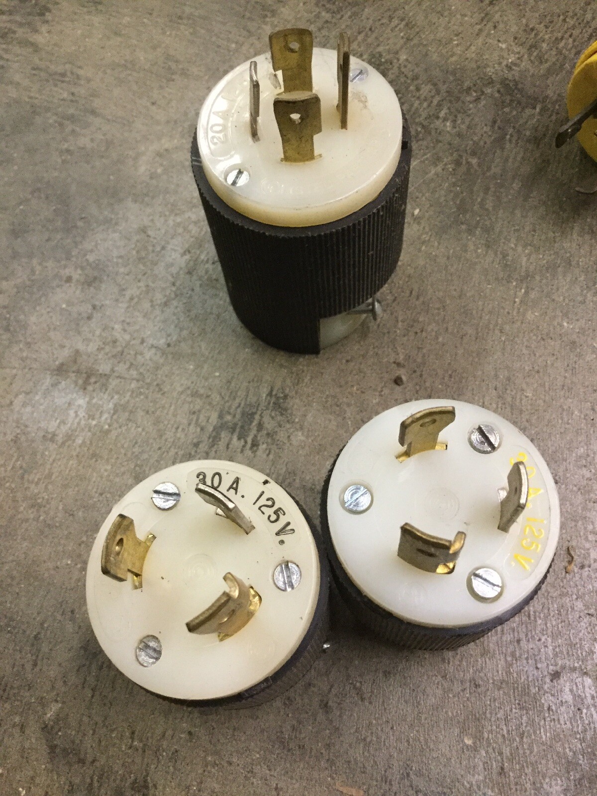 Lot Of Hubell Twist Lock Plugs And Receptacles, 30A 125V, 25A, 20 A 125 ...