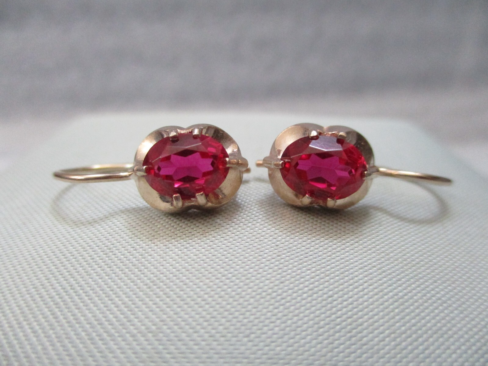 VTG RUSSIAN HAMMER/SICKLE RUBY RING+EARRINGS 10K-21K … - Gem