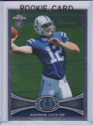 ANDREW LUCK ROOKIE CARD 2012 Topps Chrome RC Football INDIANAPOLIS ...
