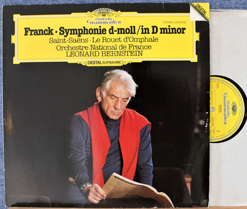 Bernstein. Franck (Symphony d-min) + Saint-Saëns. DGG 2532 050 dig. NM ...