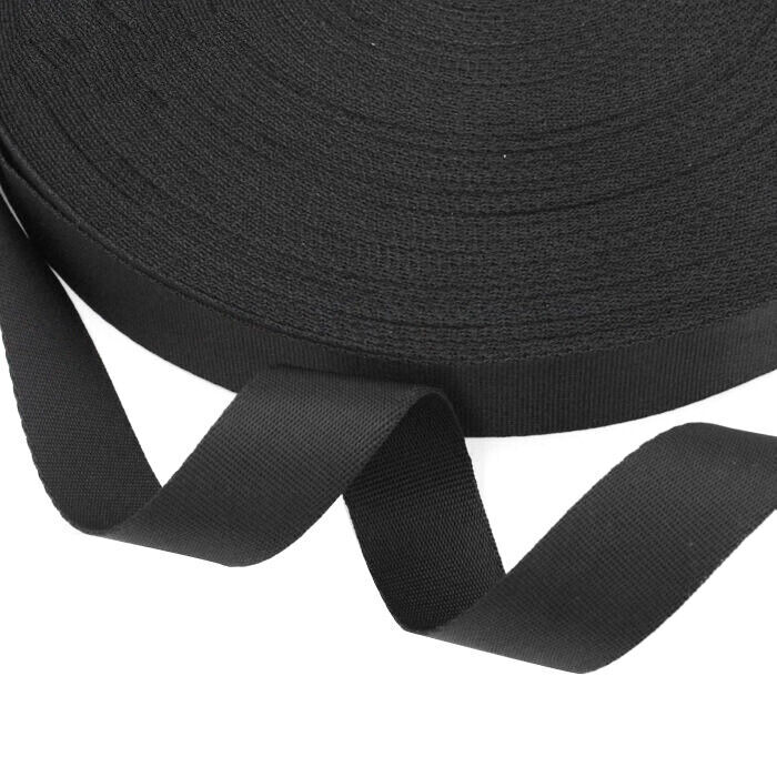 1 Inch Wide Black Nylon Heavy Webbing Strap, 10 Yards Nylon Strap US ...