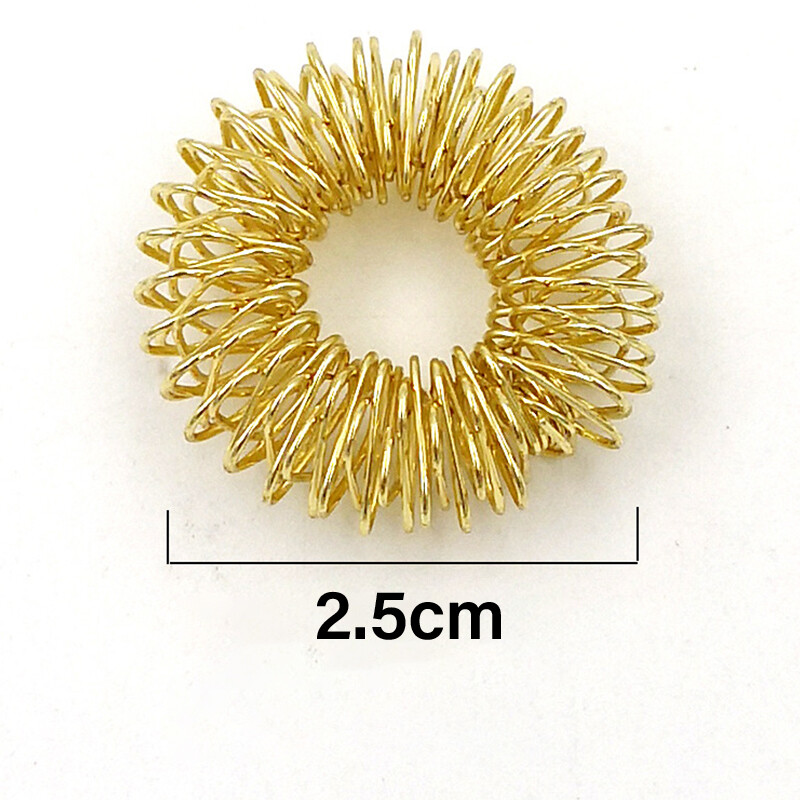 10pcs Stainless Steel Finger Massage Ring Acupuncture Ring Therapy ...