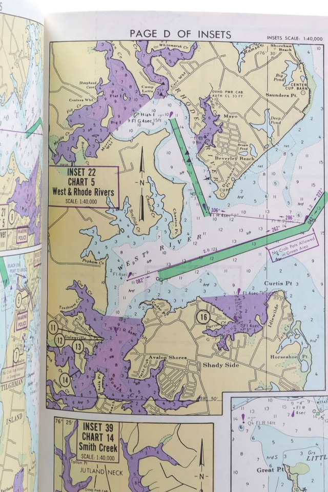 Guide For Cruising Maryland Waters 350th Anniversary Marine Atlas Ocean ...