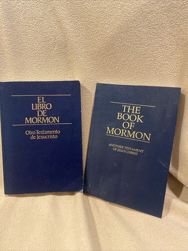 Spanish and English Book of Mormon LDS Church LIbro de 2 Copies Lot Scriptures | eBay