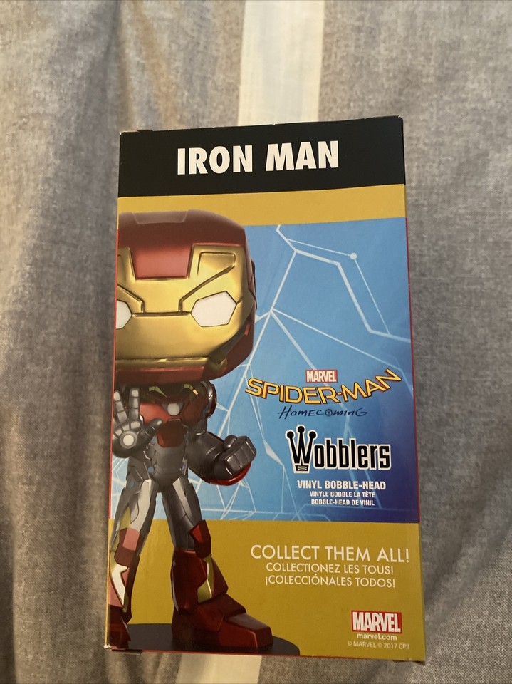 FUNKO WOBBLERS MARVEL SPIDERMAN HC IRON MAN EXCLUSIVE VINYL BOBBLE HEAD ...