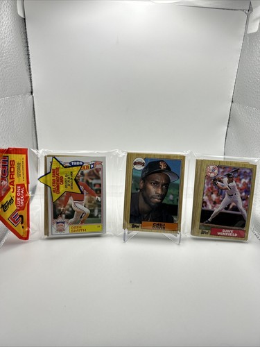1987 Topps Baseball Unopened Rack Pack - 49 cards with Dave Winfield ...