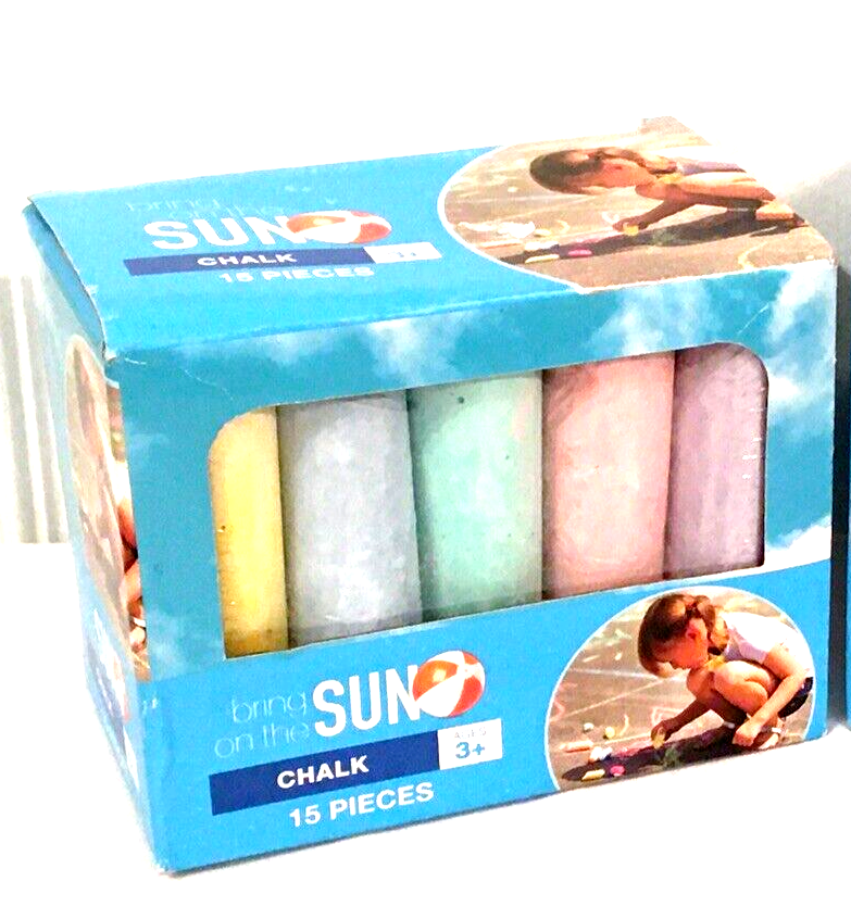 Jumbo Chalk 5 Colors 15 Pieces For Indoor / Outdoor Fun Play By Bring ...