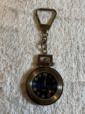 Quartz Keychain Watch. Blue Face. | eBay