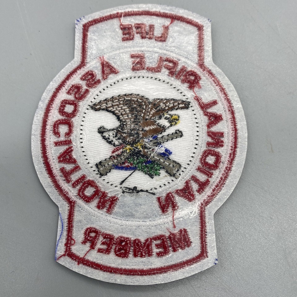 Vintage NRA National Rifle Association Life Member Patch - Rare Silver ...