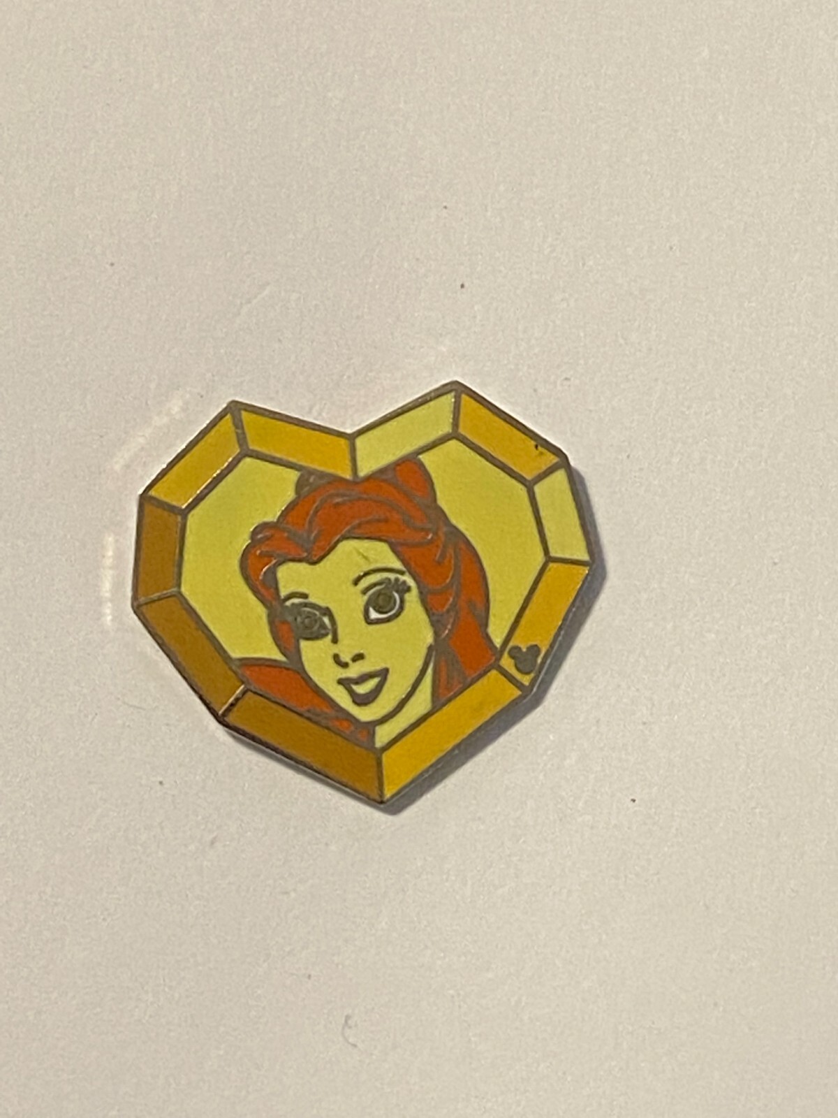 Disney Pin Princess Bell Heart Gem Beauty and the Beast p10 | eBay