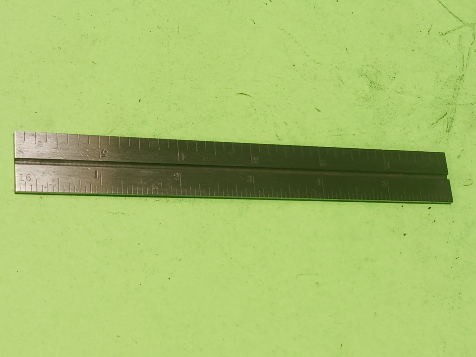 STARRETT 4R 6” Long Combination Square Steel Blade. Made in the USA ...