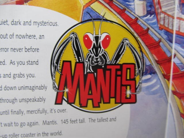 1996 Cedar Point Amusement Park Brochure NEW was MANTIS Stand Up Roller ...