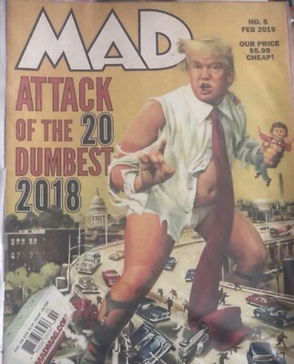 MAD Magazine (Feb 2019) Donald TRUMP - ATTACK of the 20 DUMBEST | eBay