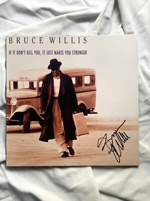 Signed BRUCE WILLIS If It Don't Kill You 12" LP rare ORIGINAL autograph ...