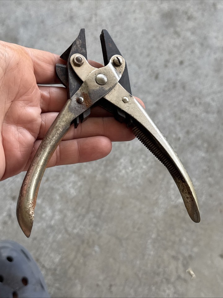 Manley 2000 6 1/2” Super Pliers Parallel Jaws Nice Condition, Spring ...