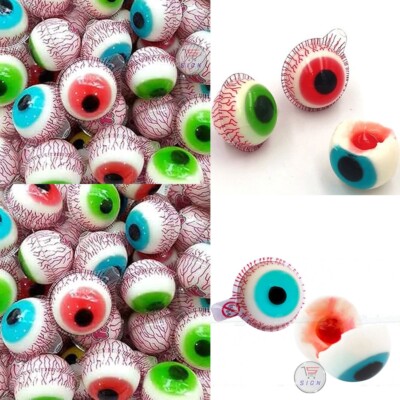 Trolli Fruity Eyeball 3D Gummy sweet with Sour Liquid Centre 20g Kid ...