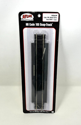 Atlas #844 HO Code 100 Snap Track Rerailer 3pcs. Black Nickel Silver | eBay