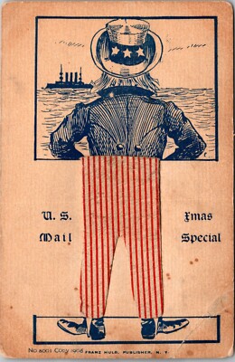 Uncle Sam’s Mail Card Patriotic Pants Unposted c 1906 | eBay