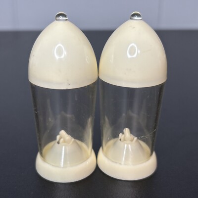 Mid Century Bullet Rocket Kasin Products Ball Point Plastic Salt Pepper ...