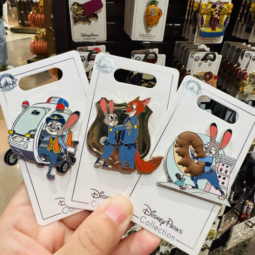2025 Shanghai Disney Pins Zootopia Judy Nick（3pcs）Badges New authentic ...