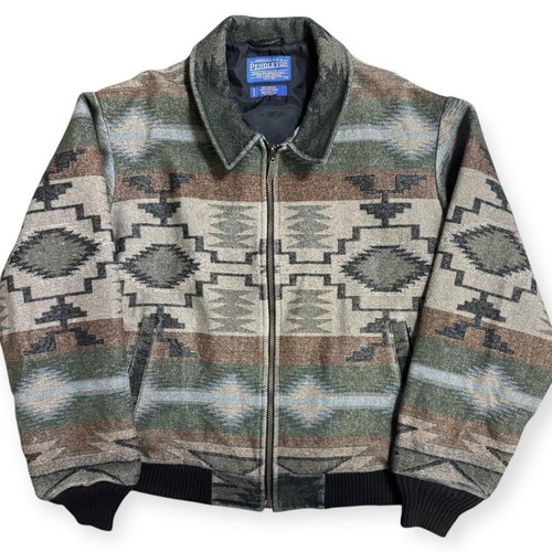Rare PENDLETON Usa Made Native Wool Cotton Blouson M Men's #DL15 | eBay