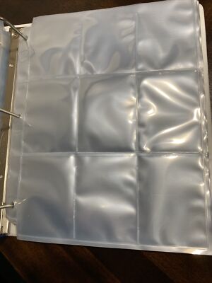 (100) 9-Pocket Trading Card Pages — Holds 900 Cards. Clean. Comes With ...