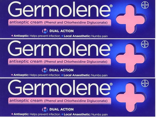 Germolene Antiseptic Cream Dual Action Local Anaesthetic Ointment 55g ...