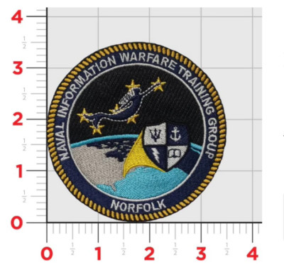 NAVAL INFORMATION WARFARE TRAINING GROUP NORFOLK EMBROIDERED HOOK ...