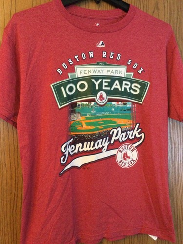 Boston Red Sox - Fenway Park - 100 Years - Red Shirt … - Gem