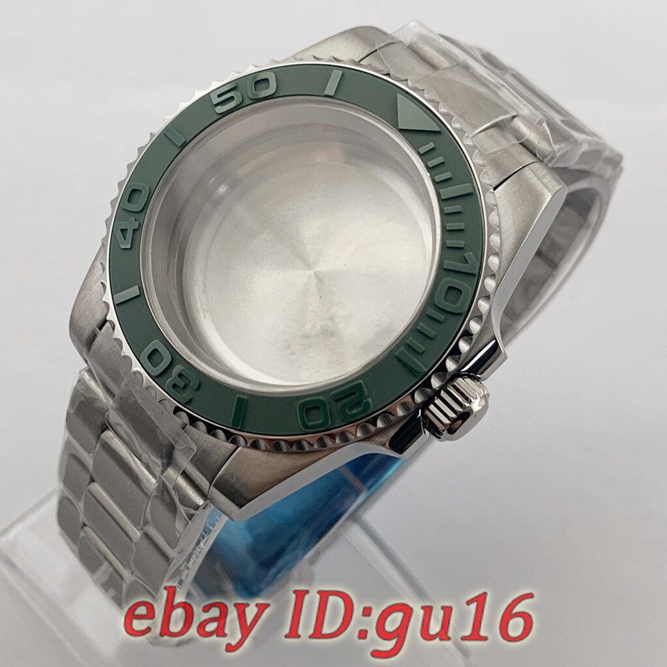 40mm White Ceramic bezel Watch Case Fit NH34 NH35 ETA 2824/2836 Miyota ...