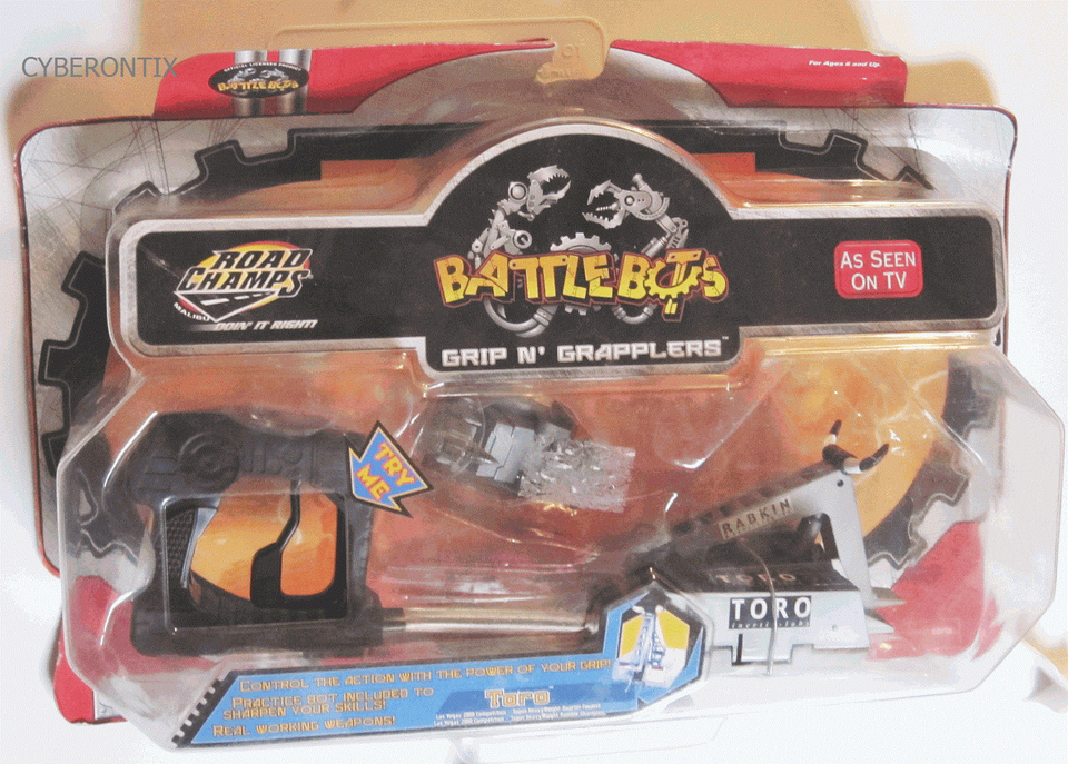 Battlebots TORO Grip Grapplers New Sealed Road Champs Action Figure NEW ...