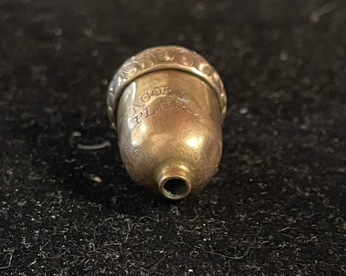 GOLD FILLED ACORN PLUG tobacco Watch Fob Casing For Propelling Pencil ...