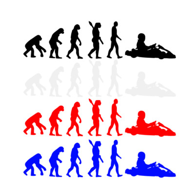 Racing Kart STICKER EVOLUTION DECAL race kart go-kart | eBay