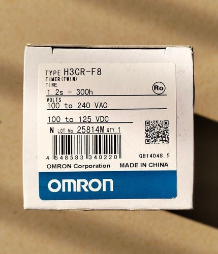 OMRON PLC Twin Timer H3CR-F8 100-240V AC NEW IN BOX new One Year ...