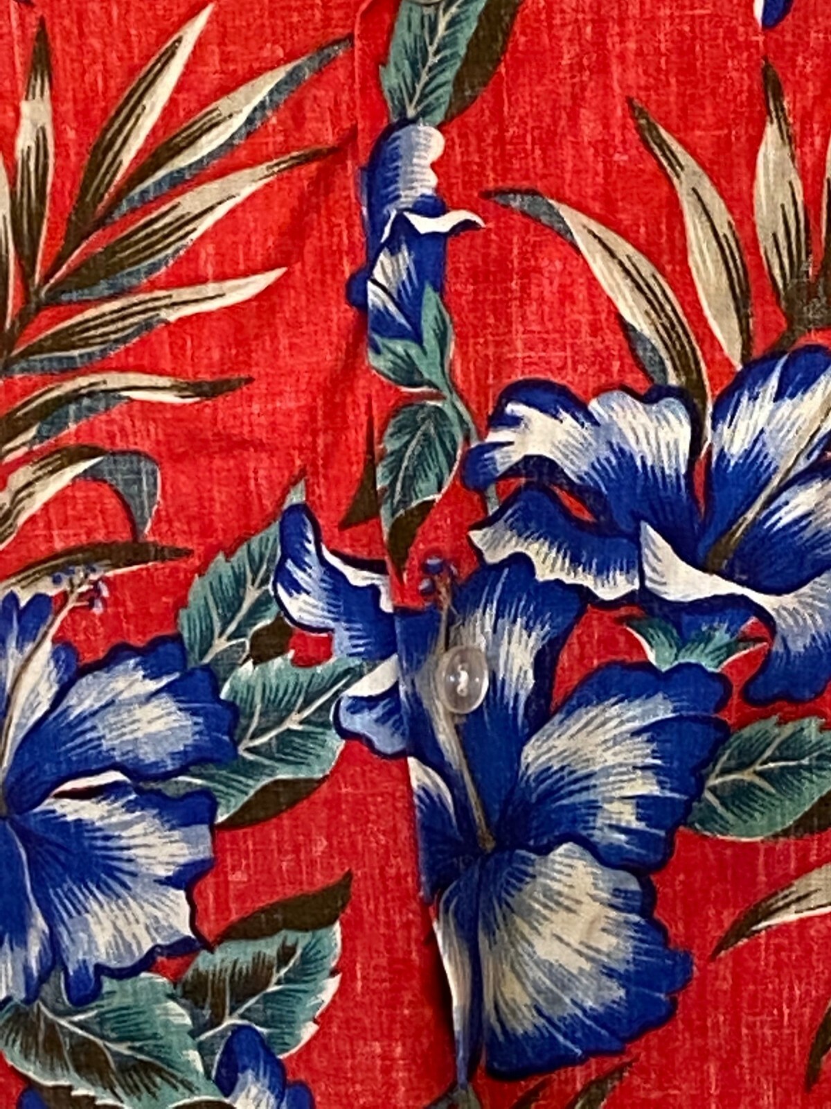 Royal Creations Hawaii Camp Aloha Tiki Red Shirt XL - Gem