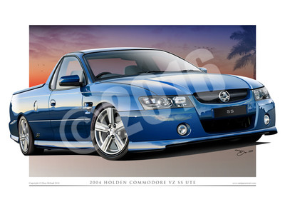 VZ SS Ute Holden Print - Automotive Drawings By Unique Autoart ( 6 ...