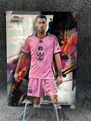 2024 Topps Finest MLS Soccer #5 Sergio Busquets, Inter Miami CF | eBay