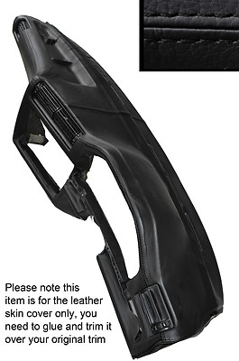 BLACK STITCH DASH DASHBOARD LEATHER SKIN COVER FITS BMW 3 SERIES E30 ...